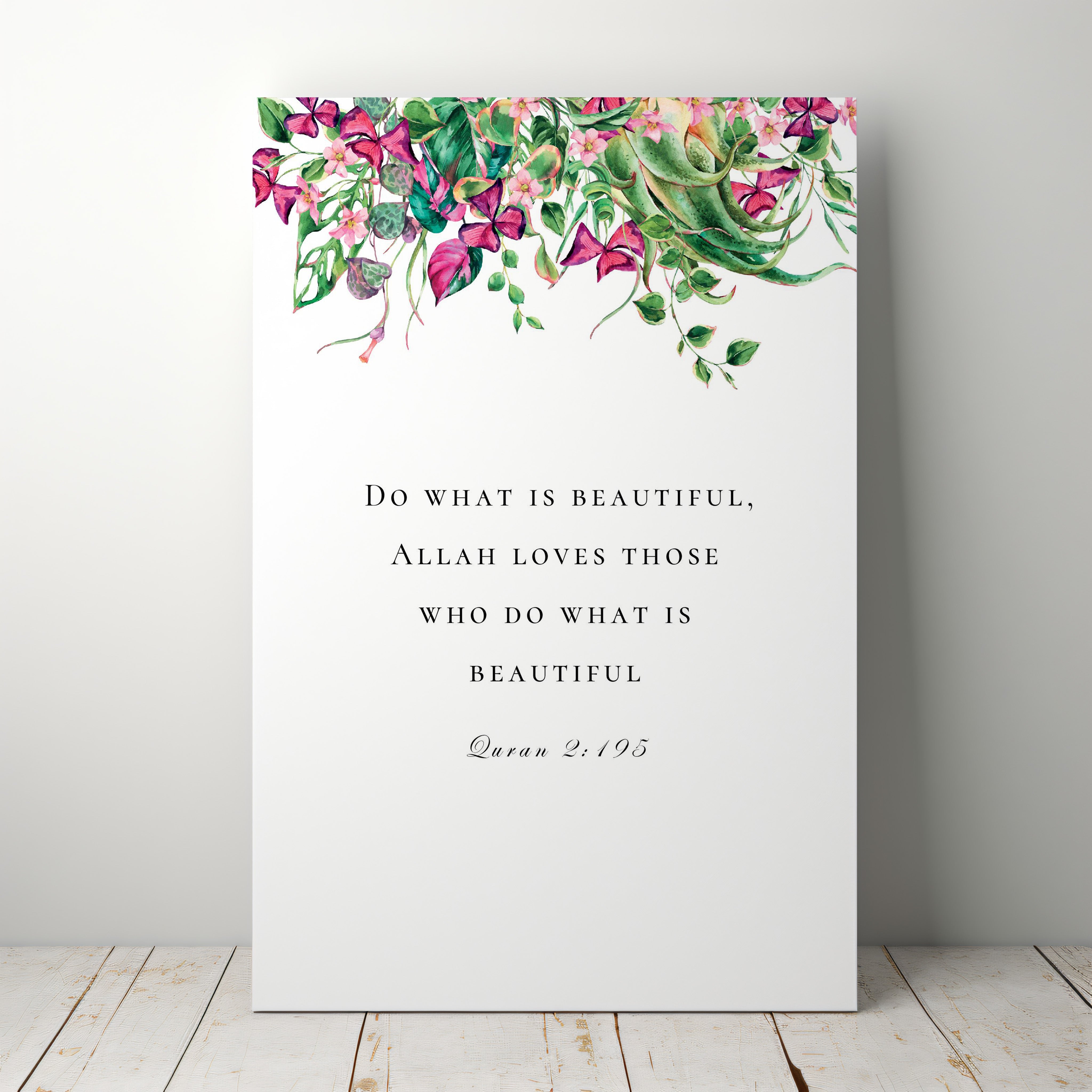 Do What Is Beautiful Islamic Wall Art – Arabic & English Calligraphy D ...